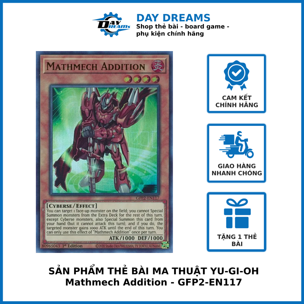 Yugioh Card! Mathmech Addition - GFP2-EN117 - Ultra Rare 1st Edition ...