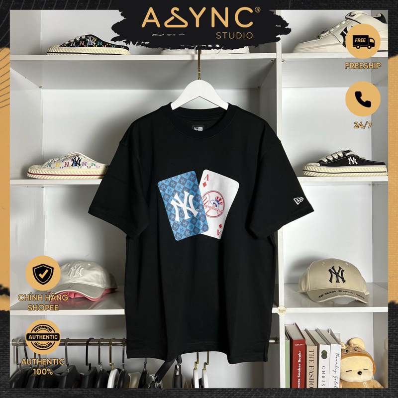 (Auth) New Era x MLB NY Card Black T-Shirt | Code: 13702545 - Async ...
