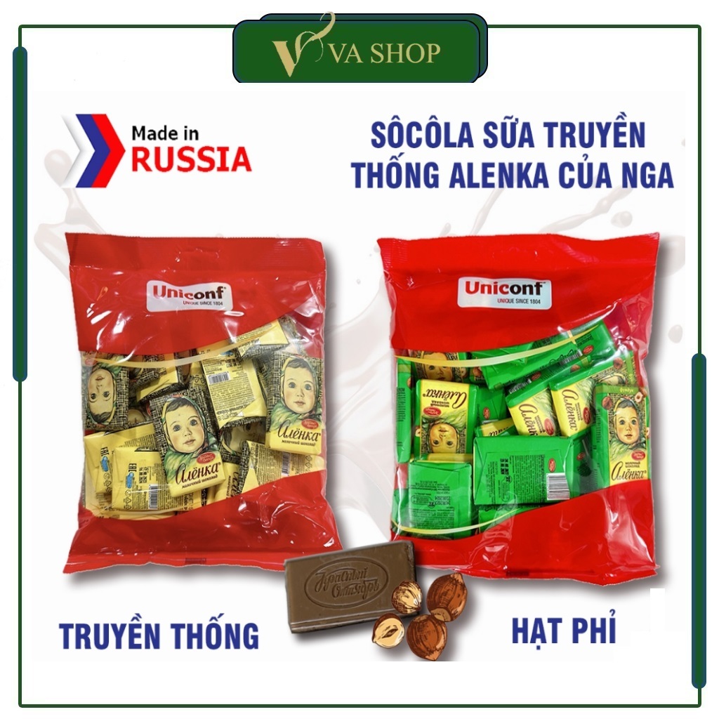 Traditional milk chocolate candy, hazelnut milk and Russian Creme ...