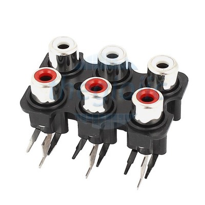 Av6-7 RCA Port Female RCA Port 6 Solder Holes PCB//SKU:6 | Shopee ...