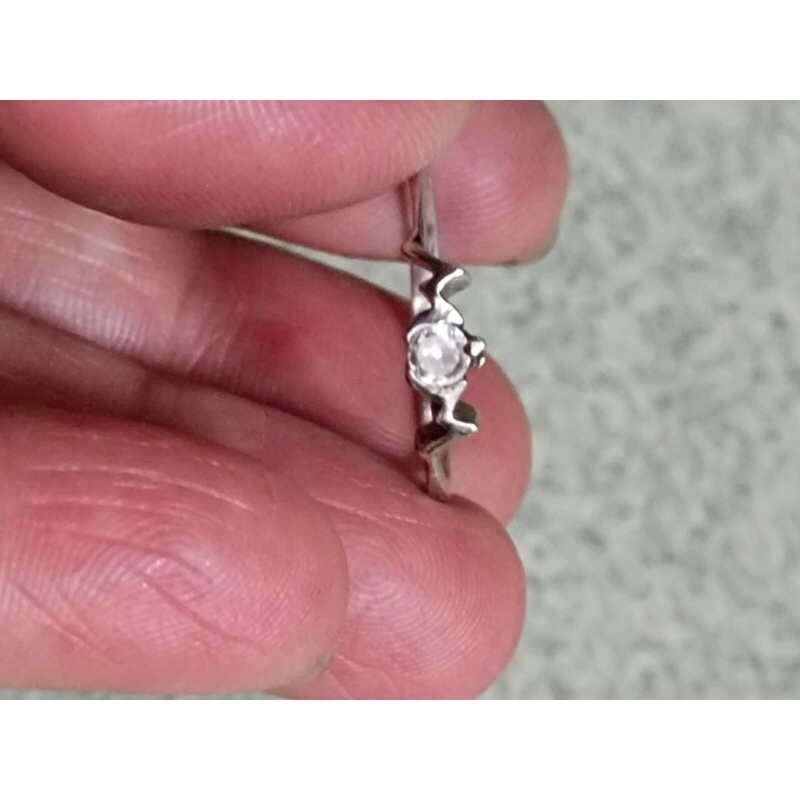Silver Ring Brand With White Stone si Recruited Japan | Shopee Philippines