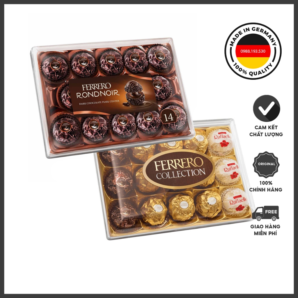Ferrero Collection mixed 3 types 15 tablets, 172g from Germany | Shopee ...