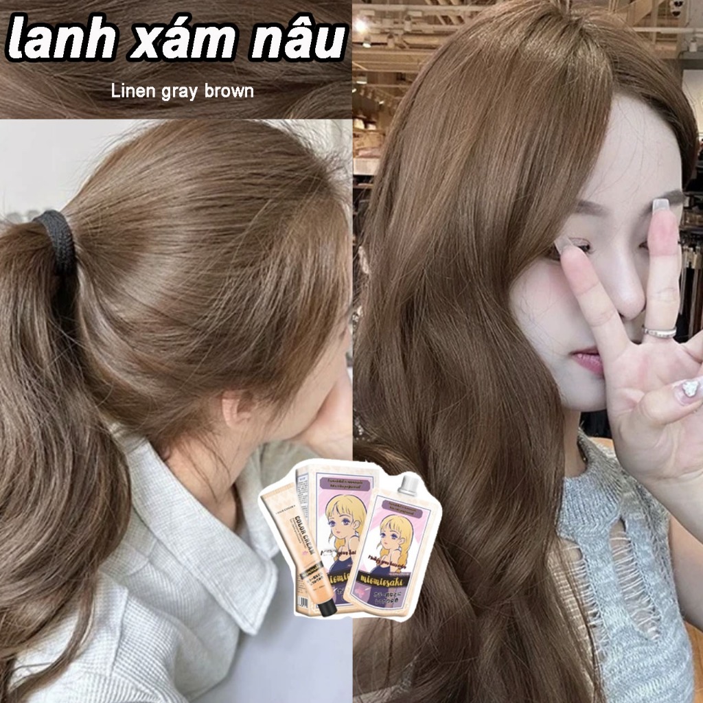 Japanese Flax Gray Hair Dye, Less Ammonia, Non-Irritating, Hair Color ...