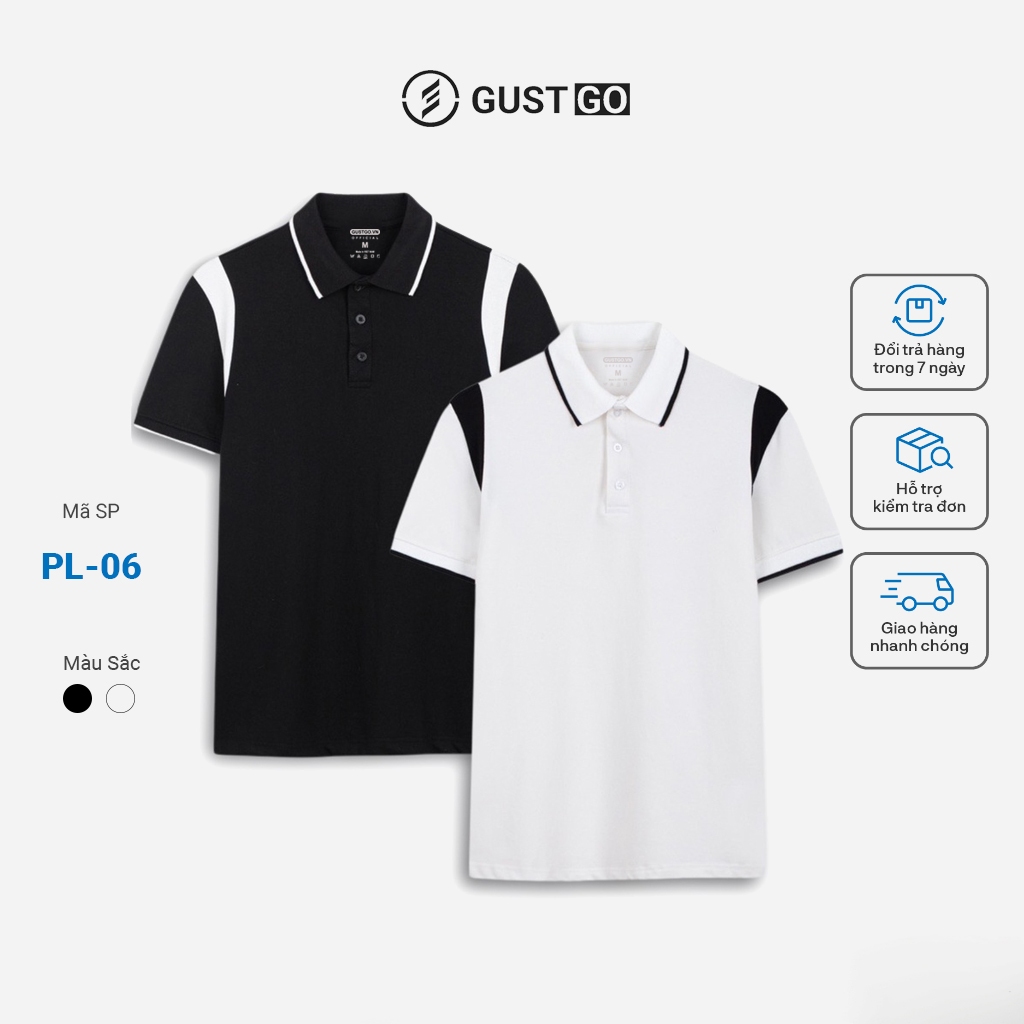 Gustgo Plain Unisex Polo T-shirt, thick 4-way stretch Poly crocodile ...