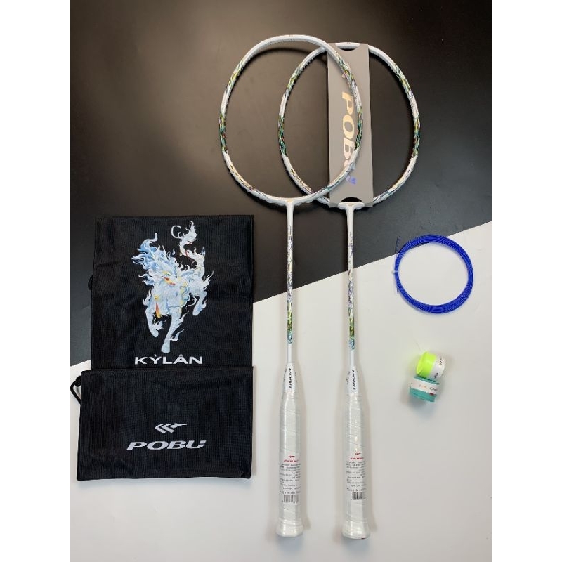 Genuine pobu unicorn badminton racket, max tension 14.3kg | Shopee ...
