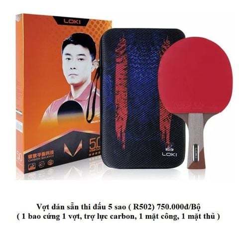 Loki WANG HAO R502 5 STAR PROFESSIONAL TABLEN RACKET (WITH BAG AND CASE ...