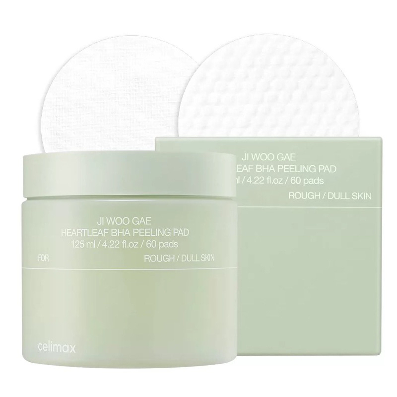 Korean CELIMAX Heartleaf BHA exfoliating cotton 125ml (60 pieces ...