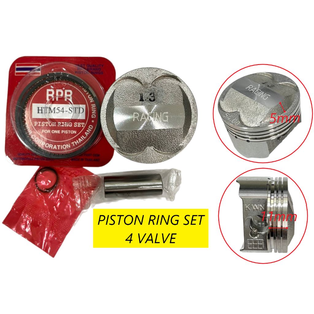 Piston 54 (4 Valves) / Piston 4 Valve for EX5 HP Dream Wave Class ...