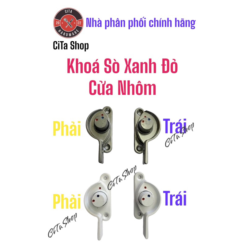 Blue and Red Clamshell Aluminum Sliding Door Lock (milky white, silver ...