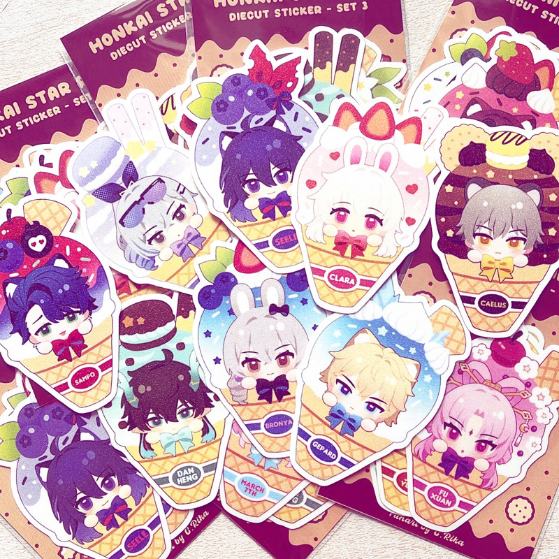 Honkai Star Rail sticker glitter sticker | Shopee Philippines