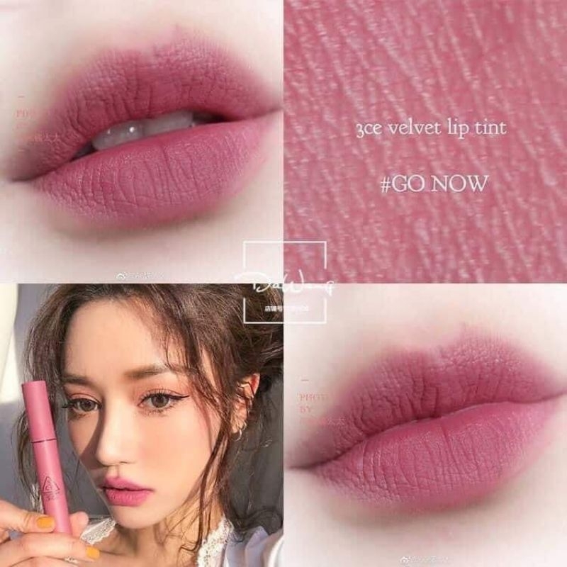 3ce velvet lip tint - Go now - Purple nude Pink 4g | Shopee Philippines