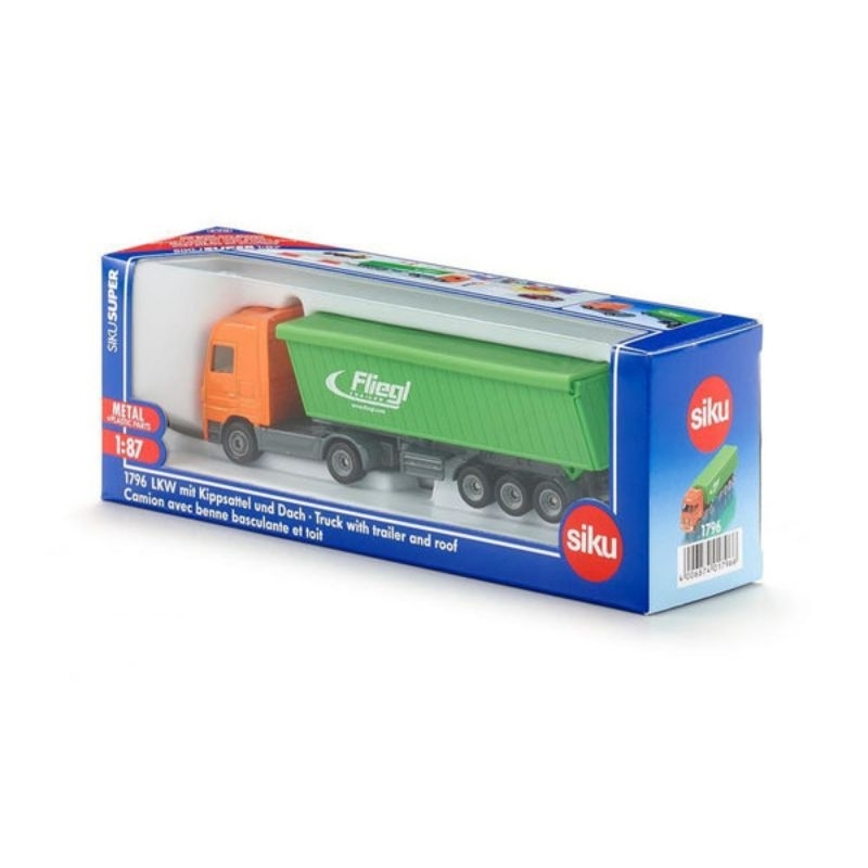 Siku Model Car - Truck with Trailer and Roof, Rubber Wheel - New ...