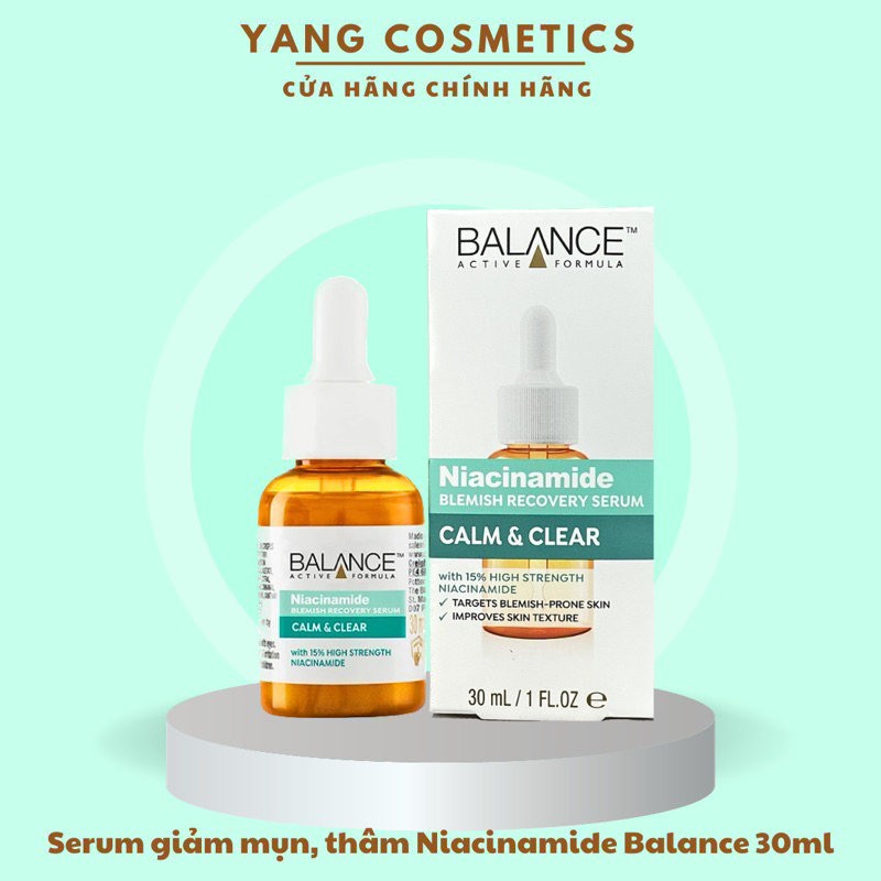 Balance Niacinamide Calm & Clear Acne Serum 30ml | Shopee Philippines