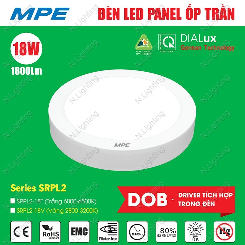Round LED PANEL SRPL2-18w 24W - 18w MPE ceiling light SRPL2-18T, SRPL2 ...