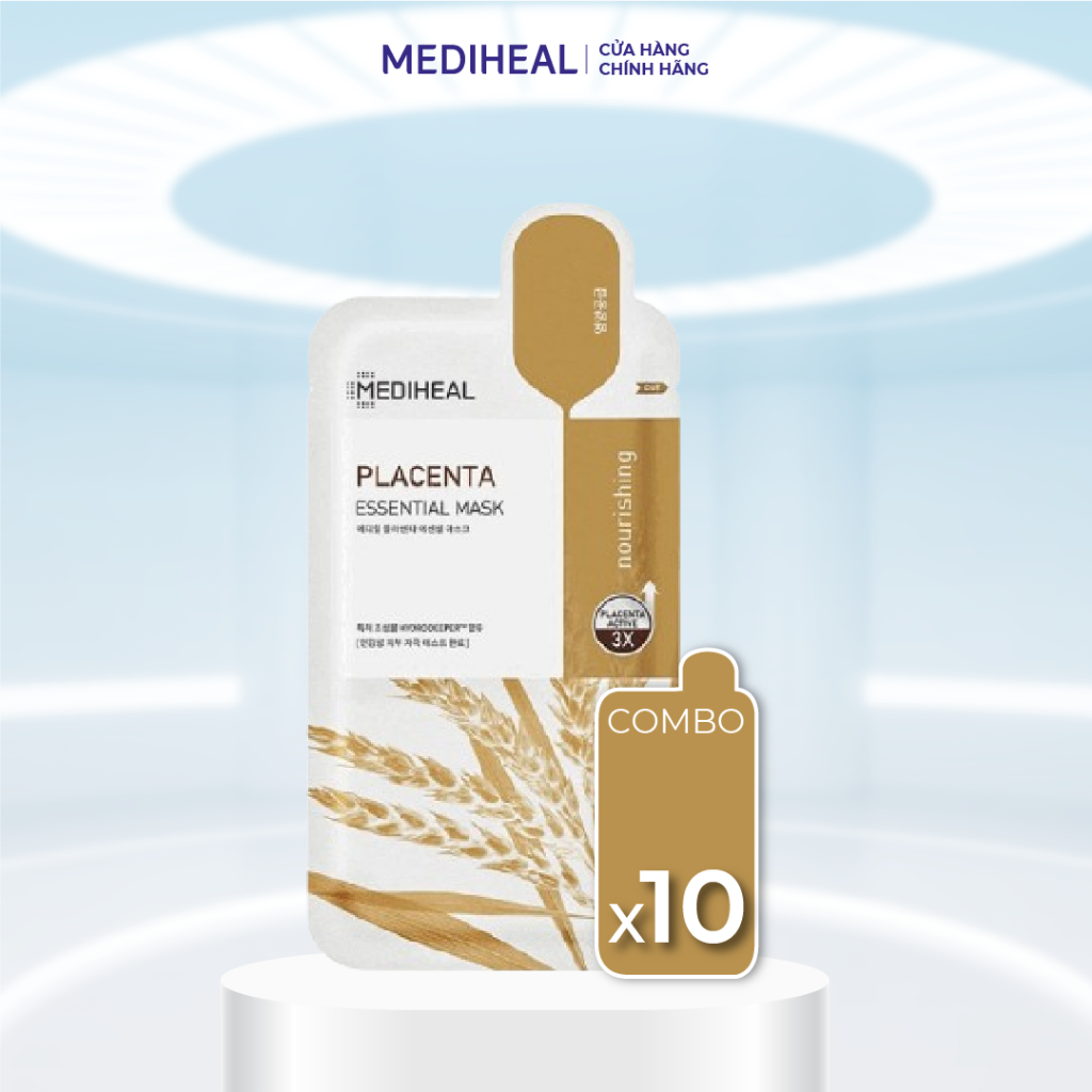 Combo 10 Pieces Mediheal Placenta Essential Mask 24ml | Shopee Philippines
