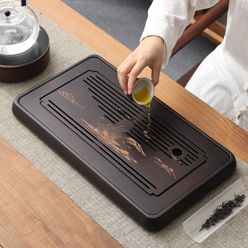 High Quality Bamboo Tea Tray Teapot Tray for Tea Ceremony Table ...