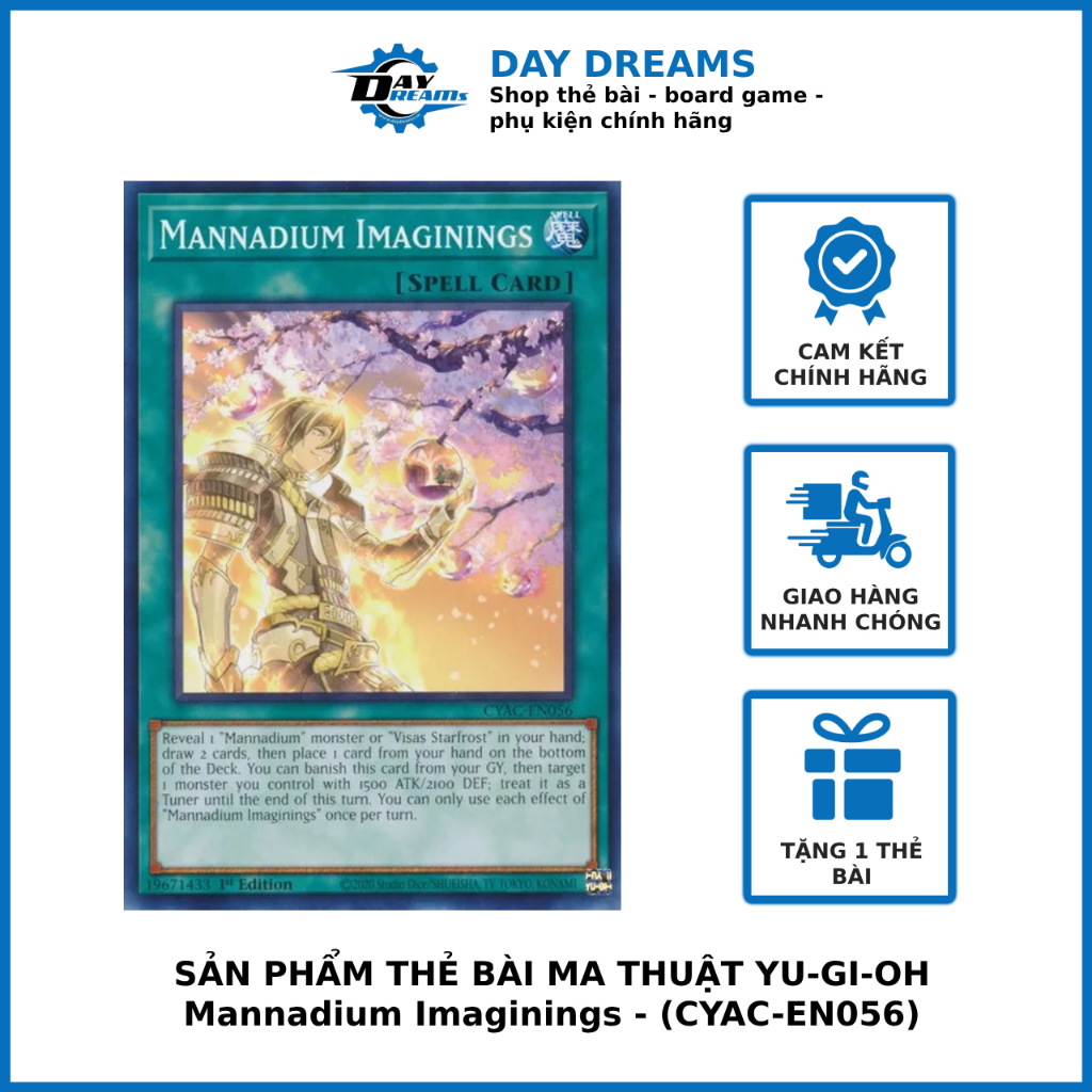 Yugioh Card! Mannadium Imaginings - CYAC-EN056 - Common 1st Edition ...