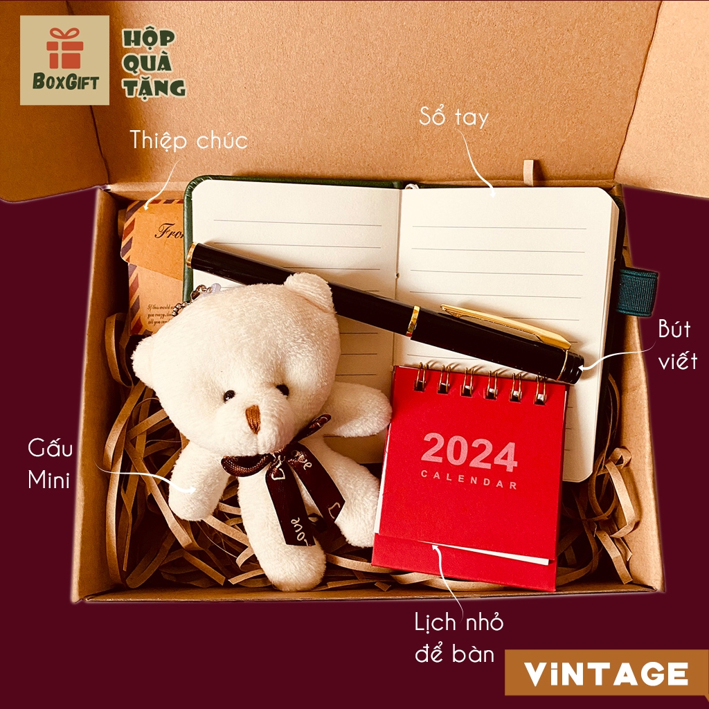 Gift Set Handbook + Calendar + MINI Bear- Colleague Gift, Girlfriend ...