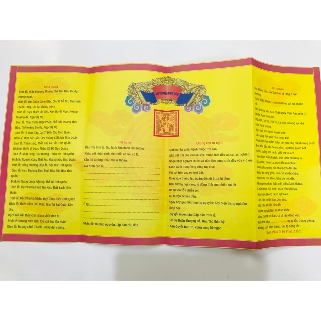 Prayer for Monthly Ceremony, Death Anniversary Offering, Ta Mo Thanh ...