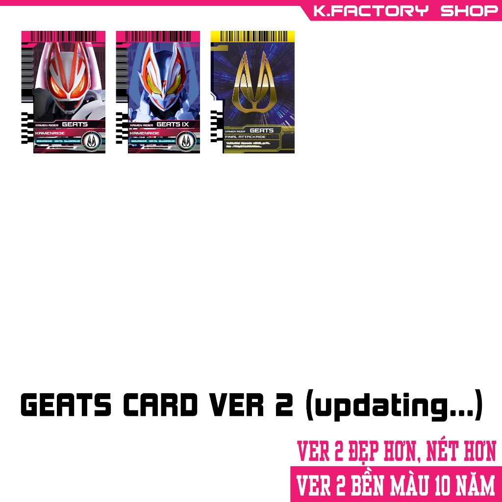[K.FACTORY] Kamen Rider GEATS CARD can be read - standard color CARD ...