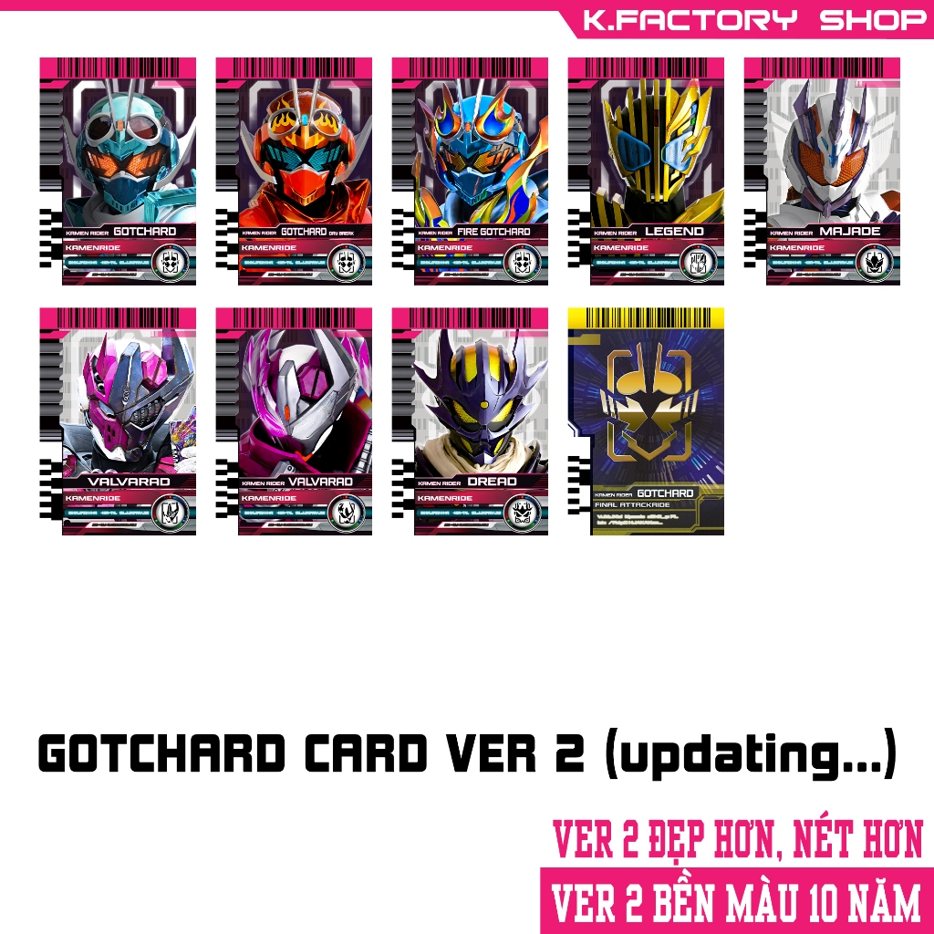 [K.FACTORY] Kamen Rider GOTCHARD CARD can be read - standard color CARD ...