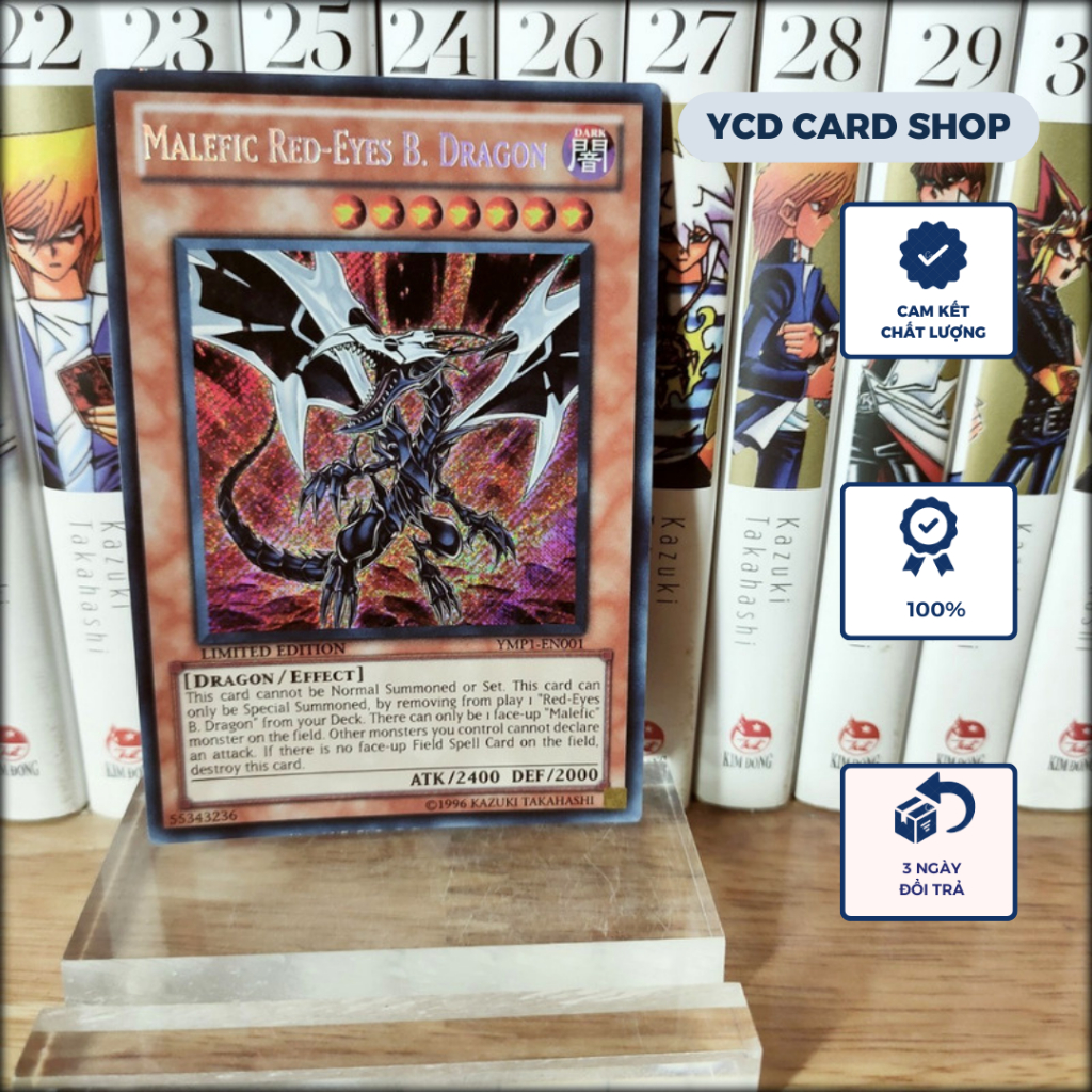 Genuine yugioh Malefic Red-Eyes B Card. Dragon - Secret Rare | Shopee ...