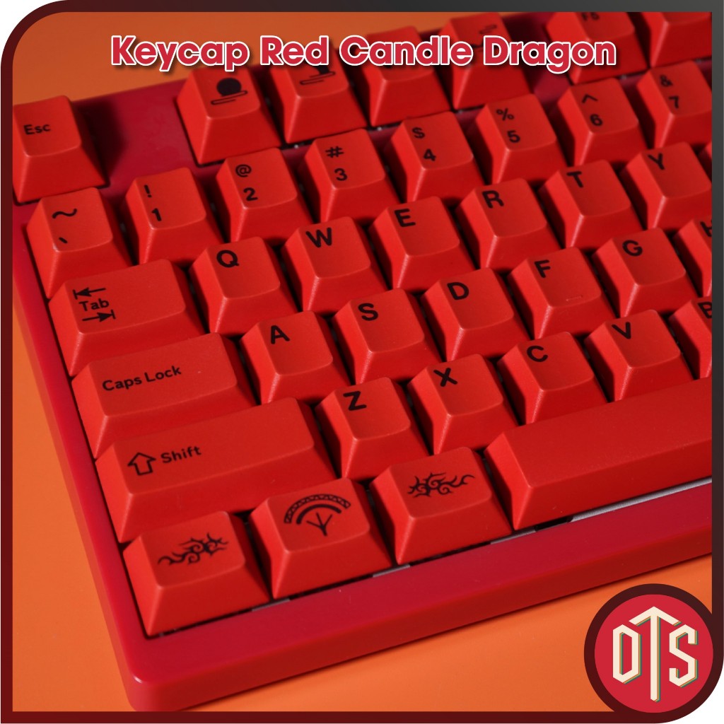 Keycap Red Candle Dragon PBT Dyesub Profile Cherry | For mechanical ...
