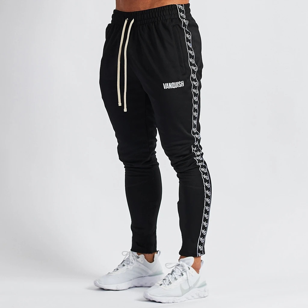 Men's gym jogger Pants Vanquish Imported Letters / jogger Pants Are A ...
