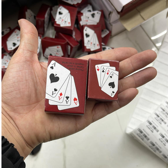 52-card mini deck of cards 3x4 3x5, super small card set to take out ...