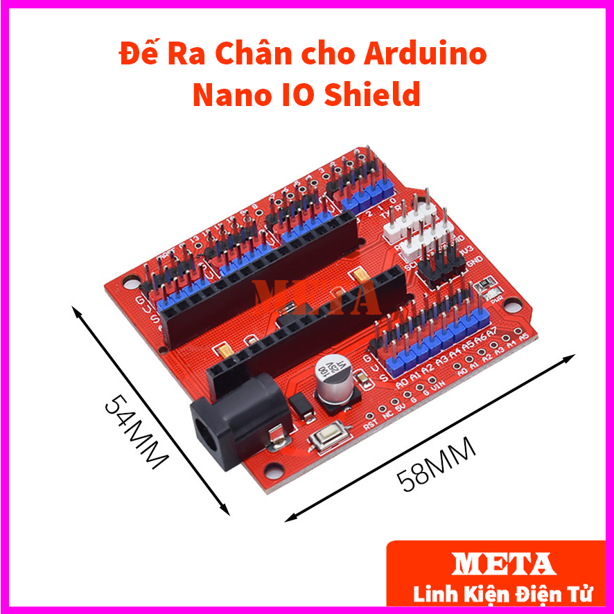 Red Arduino Nano V3.0 Expansion Board - Pin Output Base for Arduino Nano IO Shield V3.0 | Shopee ...