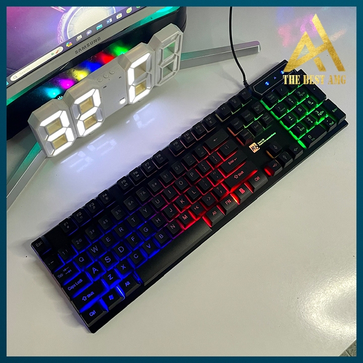 R8 1822 Color Changing Led Keycap Gaming Computer Keyboard Wired Laptop ...