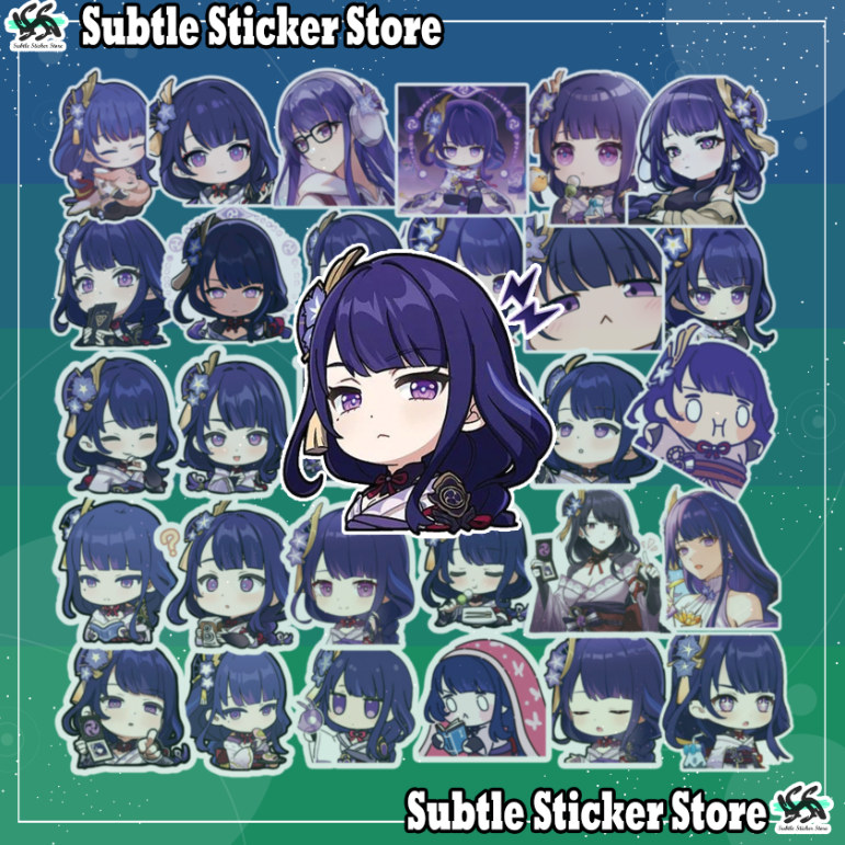 [Genshin Impact] - Set 10/15/20/30 Sticker Ei - Raiden Shogun game GI ...