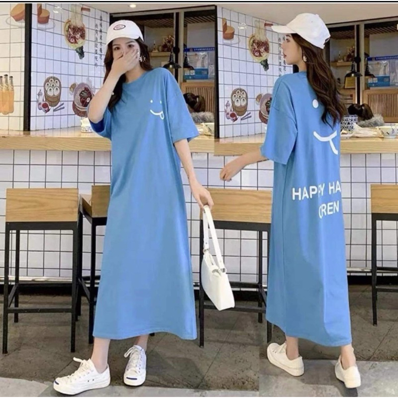 Dress - Smiley Face Dress From Wide Form Up To 75kg | Shopee Philippines