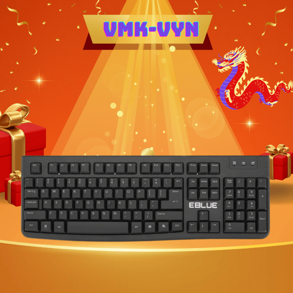 E-blue Office Keyboard EKM045BK Wired USB port, For offices - students ...