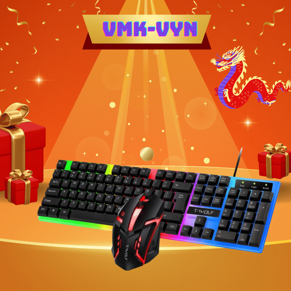 Vmk-vyn premium T-wolf TF230 keyboard and mouse Combo | Shopee Philippines
