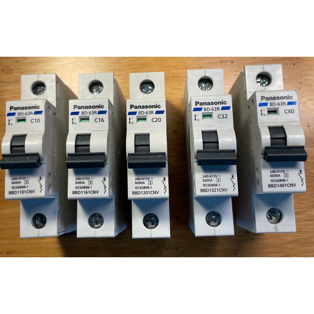 Genuine Panasonic 1-Pole Single Ace 10A, 16A, 20A, 25A, 32A, 40A ...