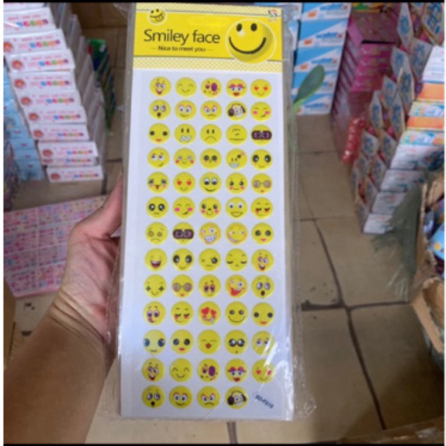 Praise Stiker Smiley Badge For Children (1 Lightning 20 Sheets ...