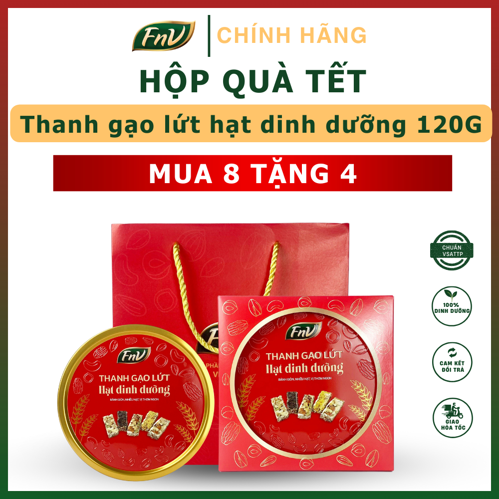 [BUY 8 GET 4 FREE] Gift box CNY brown rice bar and FnV nutritional ...