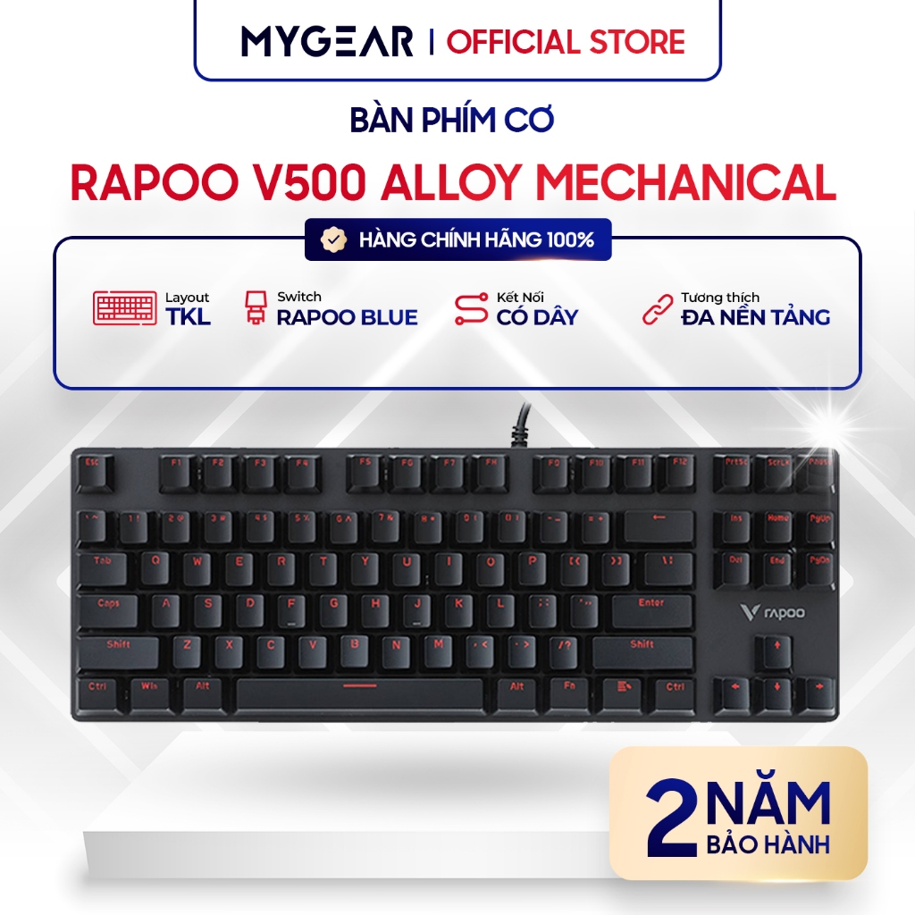 Rapoo V500 Alloy Mechanical Gaming Wired Mechanical Keyboard - | Shopee Philippines