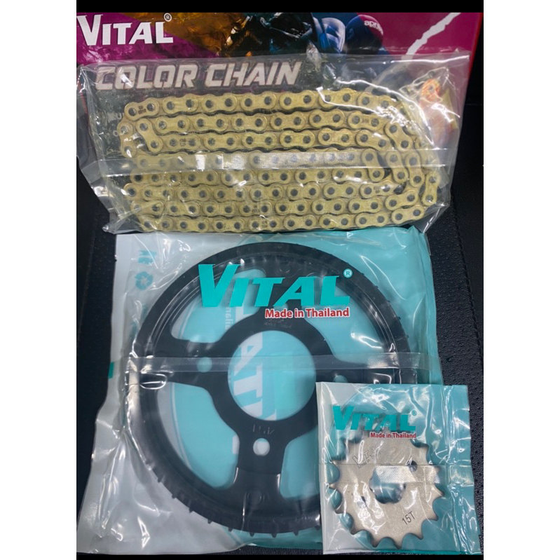 Honda Winner V1/V2/X Chain Sprocket - VITAL Brand Gold Rubber Seal ...