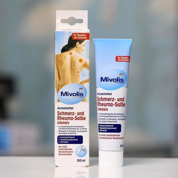 German product Mivolis Schmerz und Rheuma Salbe pain relief cream - gel ...