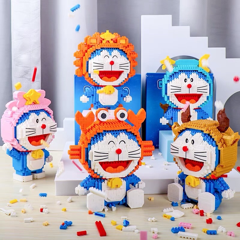 Doraemon zodiac assembly toy - NANOBLOCK Doraemon smart robot cat ...