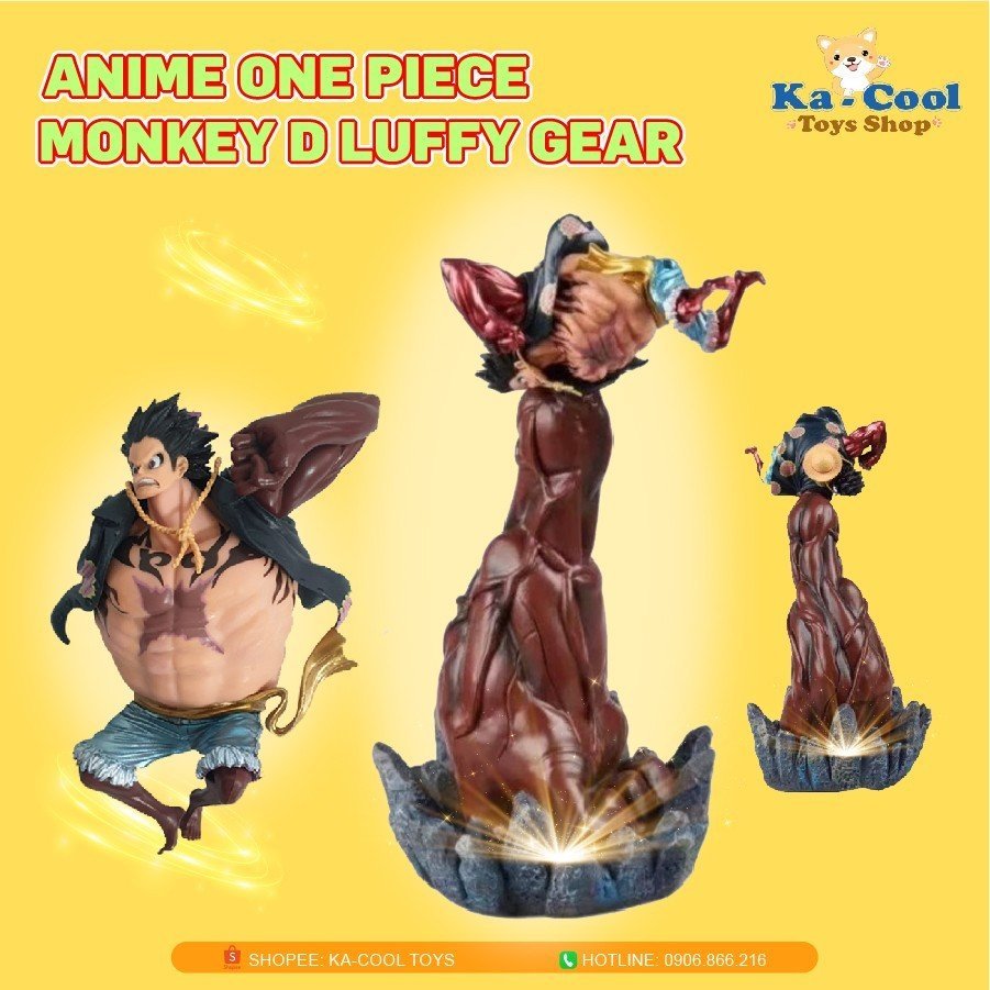 Extremely funny One Piece Monkey D Luffy Gear anime model made of safe ...