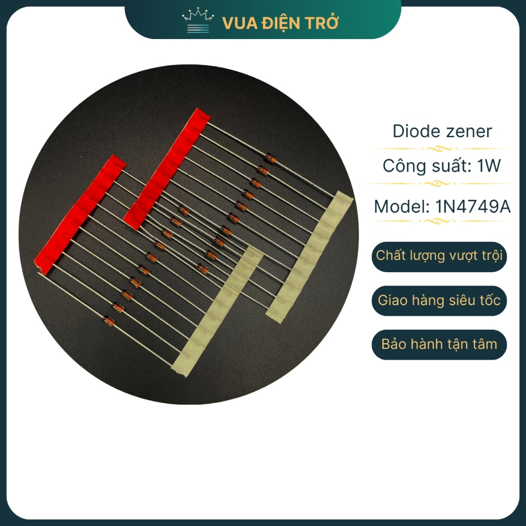 Diode zener 1W 24V 1N4749A 10 Genuine King Resistor | Shopee Philippines