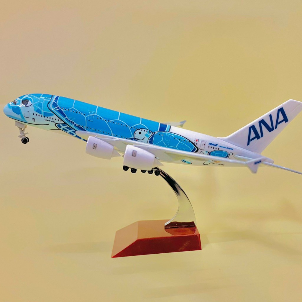 Model Ana Blue Turtle 18cm Plane With Wheel + Display Base | Shopee ...