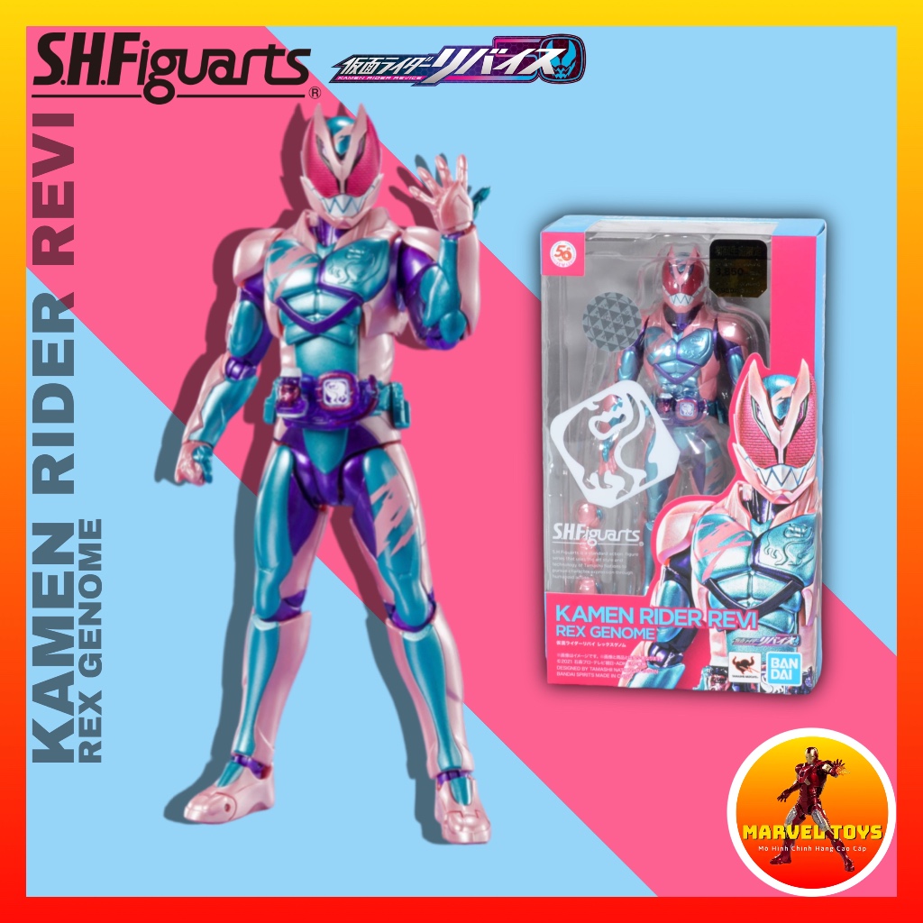 Genuine Bandai SHF SHFiguarts Kamen Rider Revi Rex Genome Model with ...