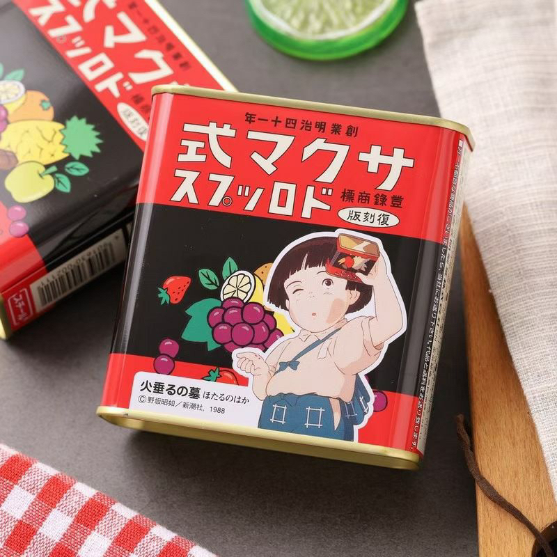 Sakuma Drops Firefly Grave Candy, Japanese Tin Box Fruit Candy, Thuy ...