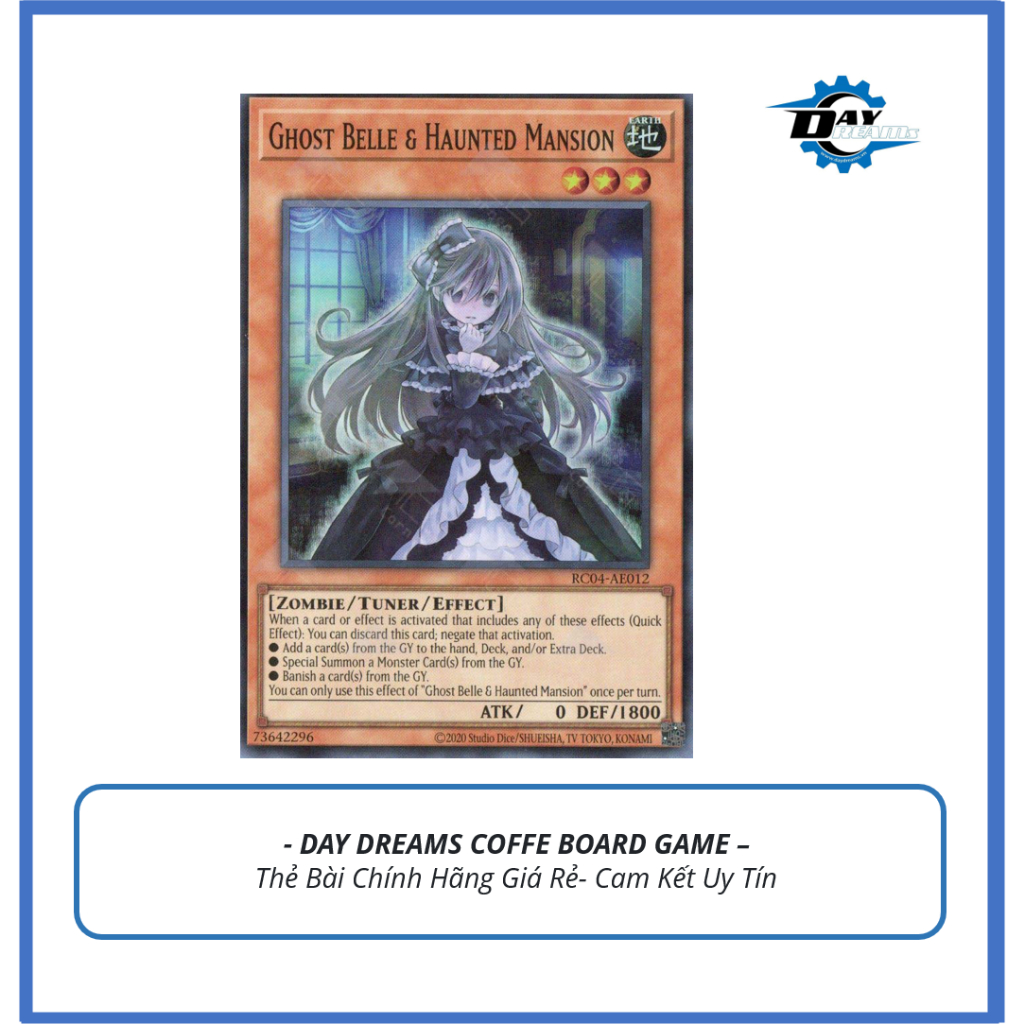 Genuine YUGIOH Card - English Language: Rc04-AE012 Ghost Belle ...