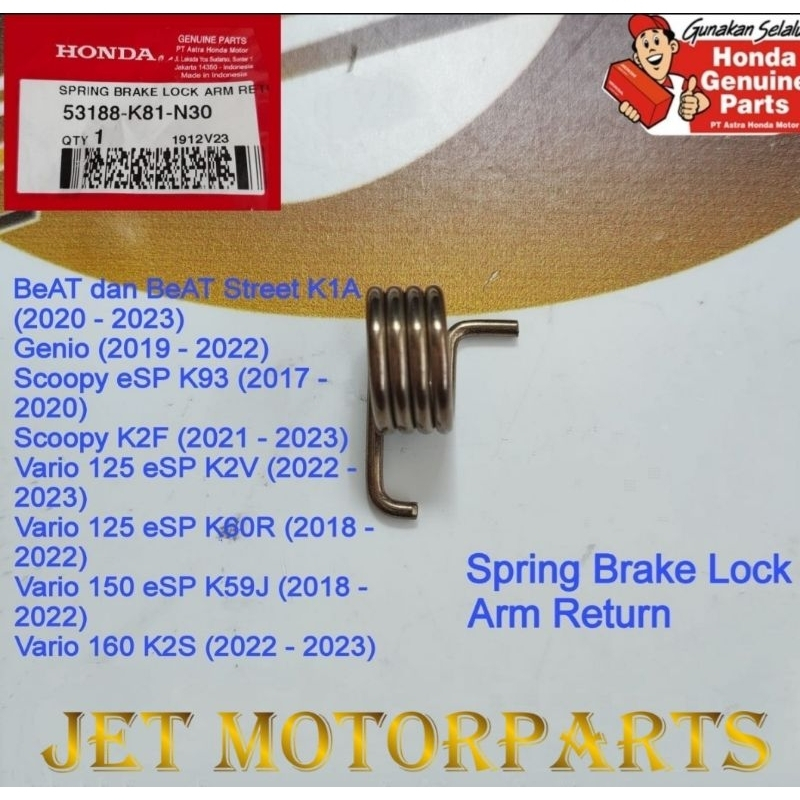 XO Left brake lever spring click vario 125 150 scoopy 110 2018 2019 ...