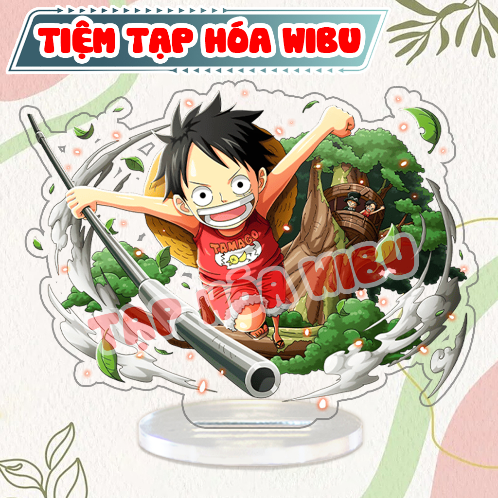 Model Standee Statue Of Acrylic One Piece Luffy Gear 5 Ace Sabo Straw ...